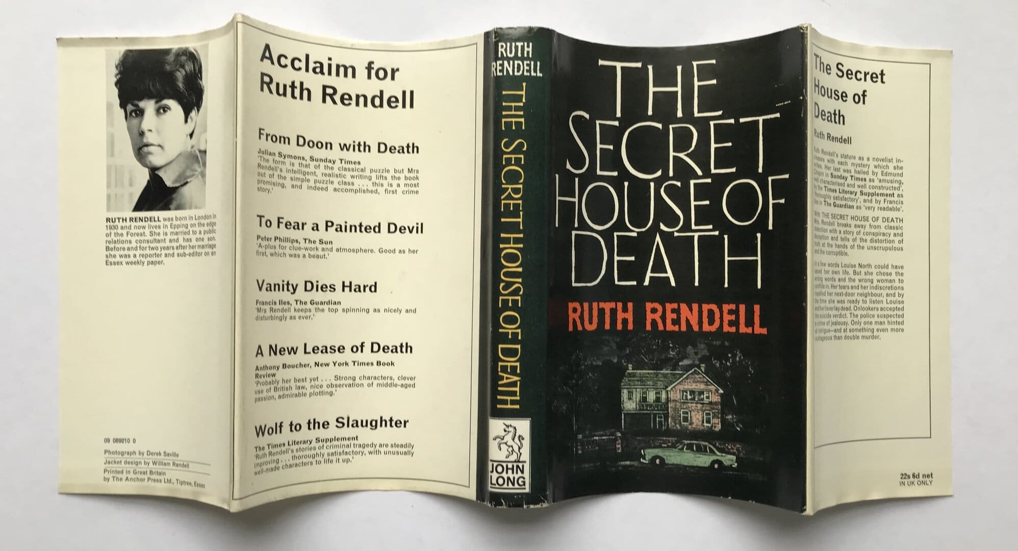 Ruth Rendell - The Secret House of Death - First UK Edition - 1967