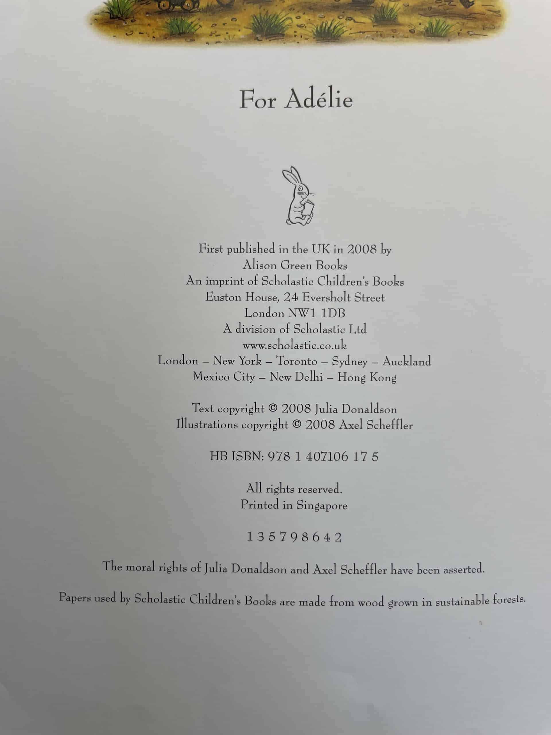 Julia Donaldson [Axel Scheffler] - Stick Man - First UK Edition 2008