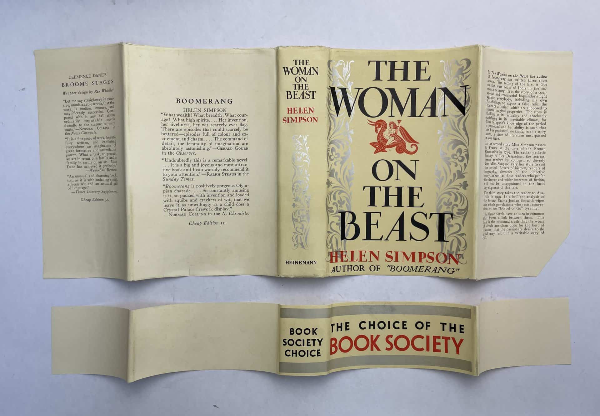 Helen Simpson - The Woman On The Beast - First Edition 1953 - with ...