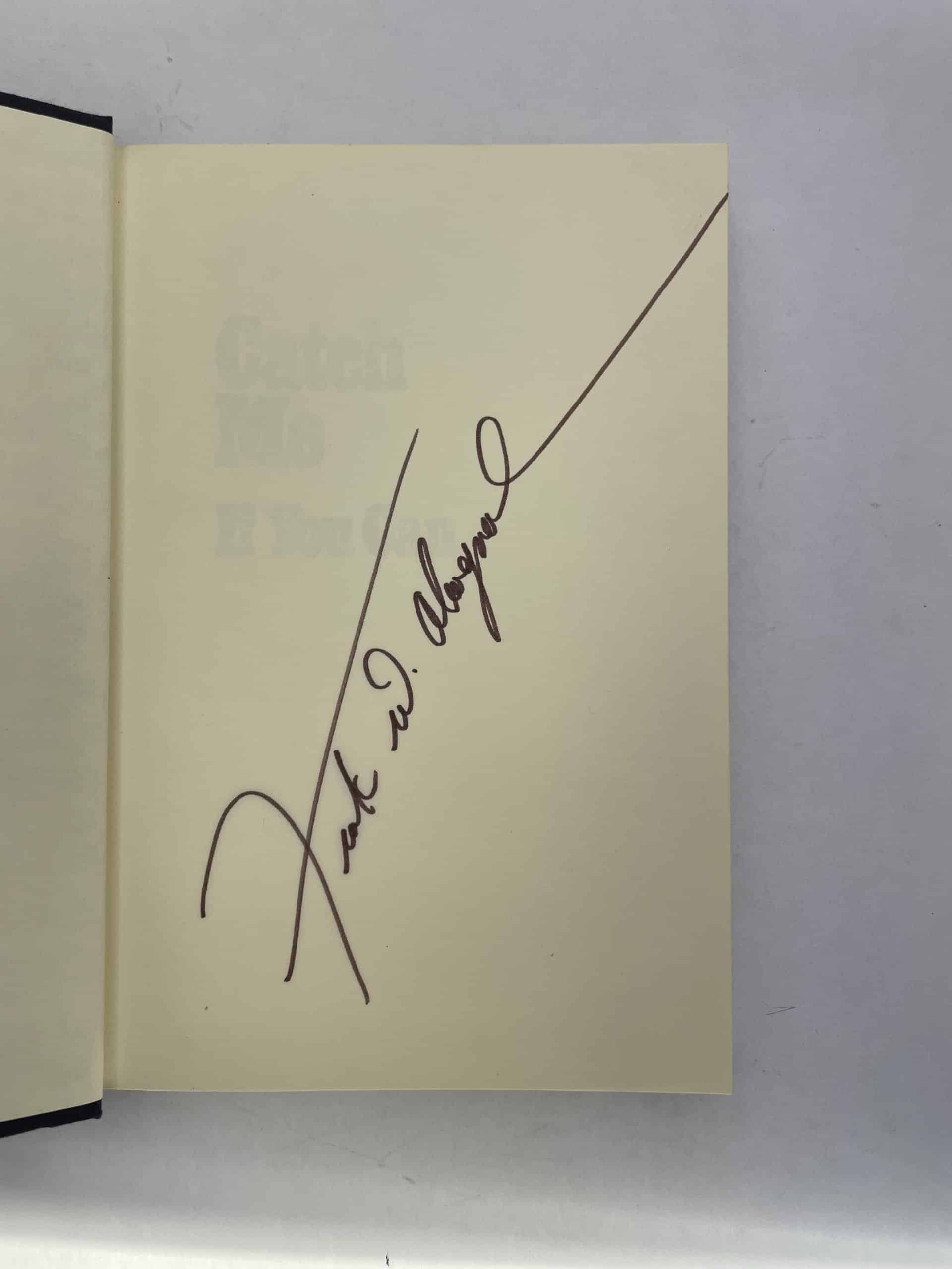 Frank W. Abagnale - Catch Me If You Can - SIGNED First US Edition 1980