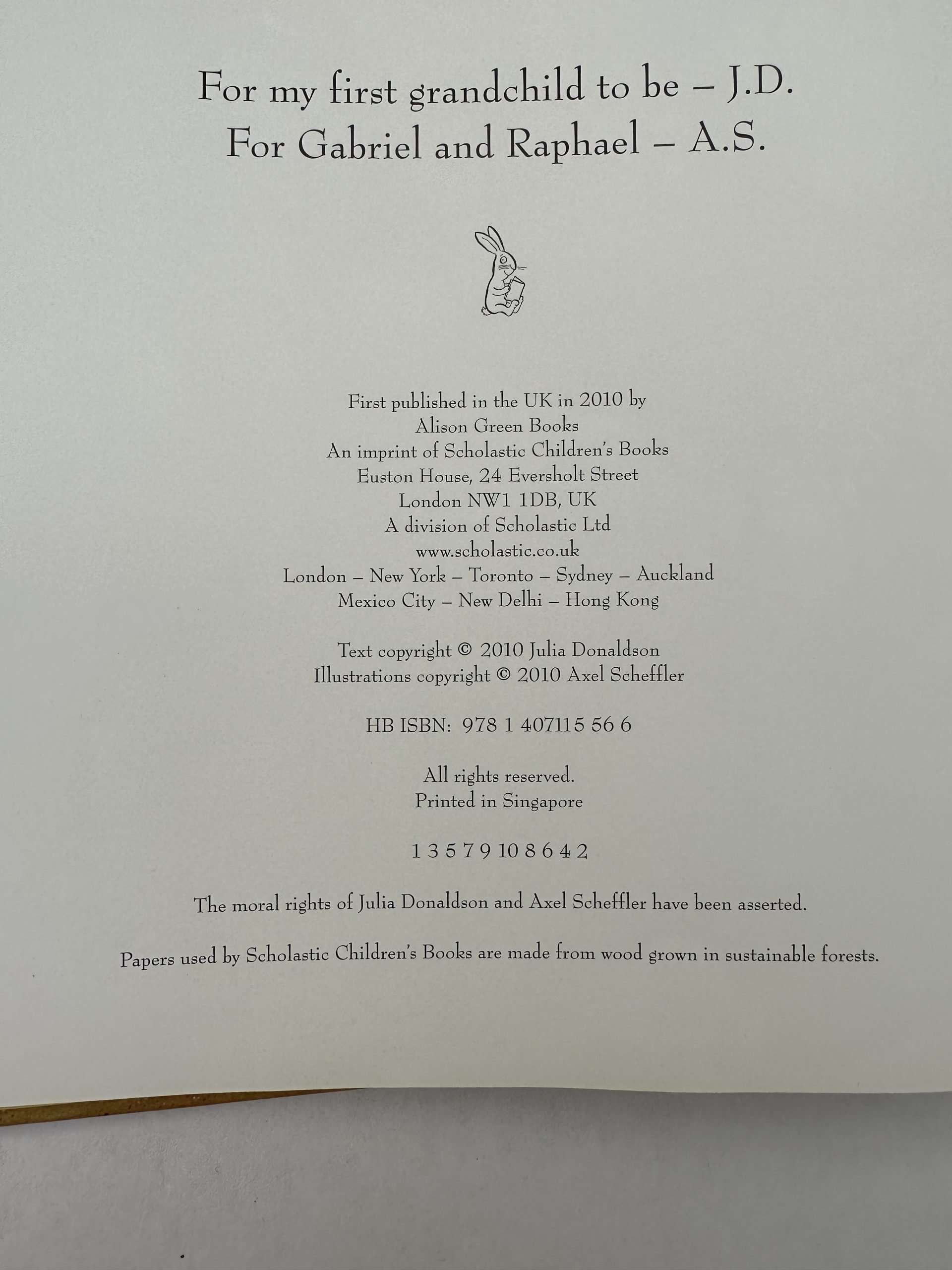 Julia Donaldson & Alex Scheffler - ZOG - First Edition 2010