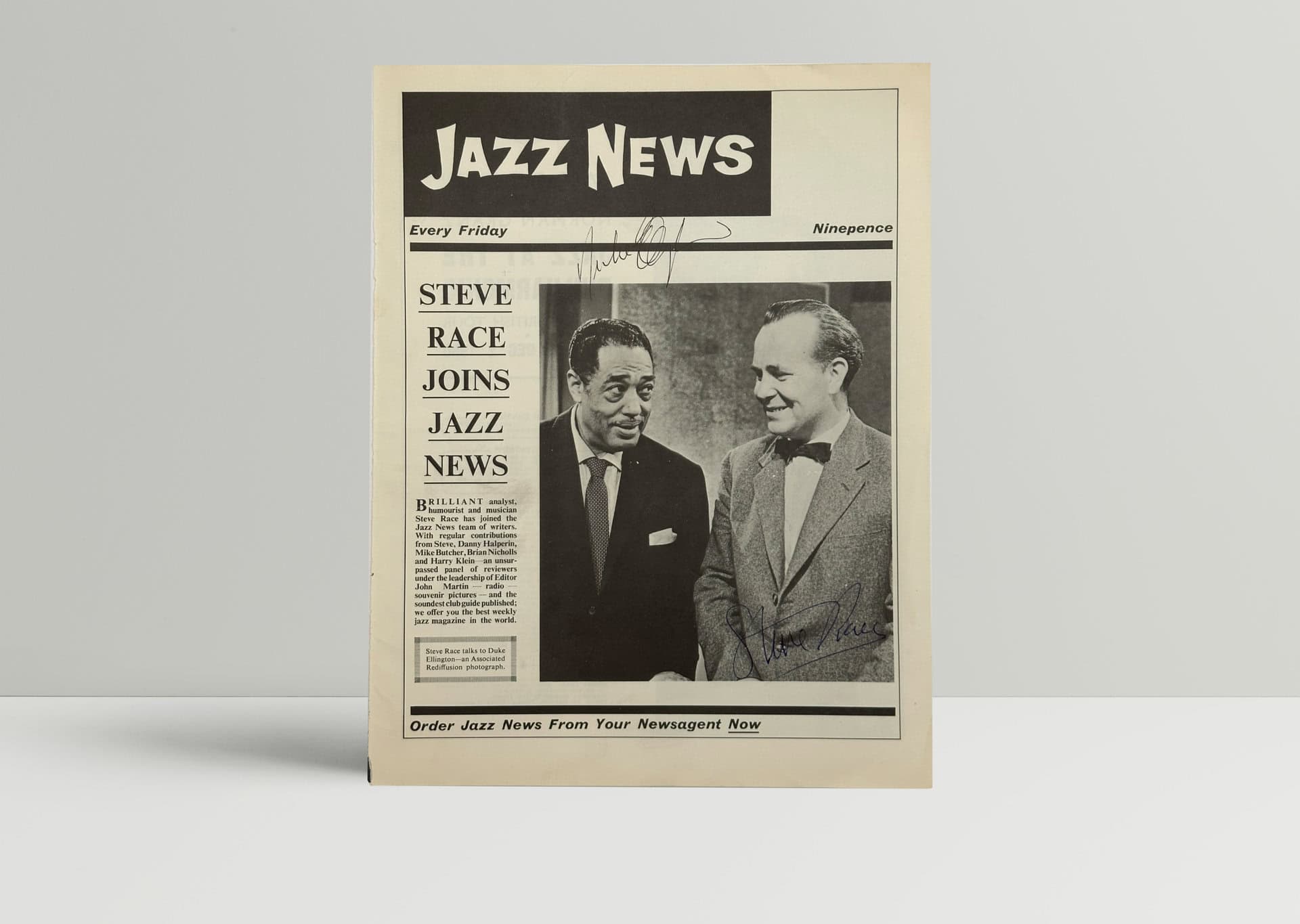 Duke Ellington - SIGNED Jazz News
