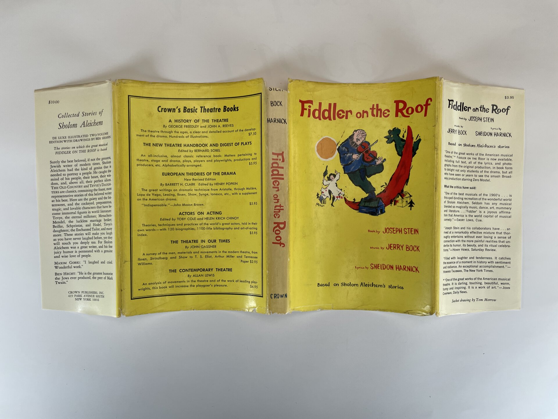 Joseph Stein - Fiddler On The Roof - First US Edition 1964