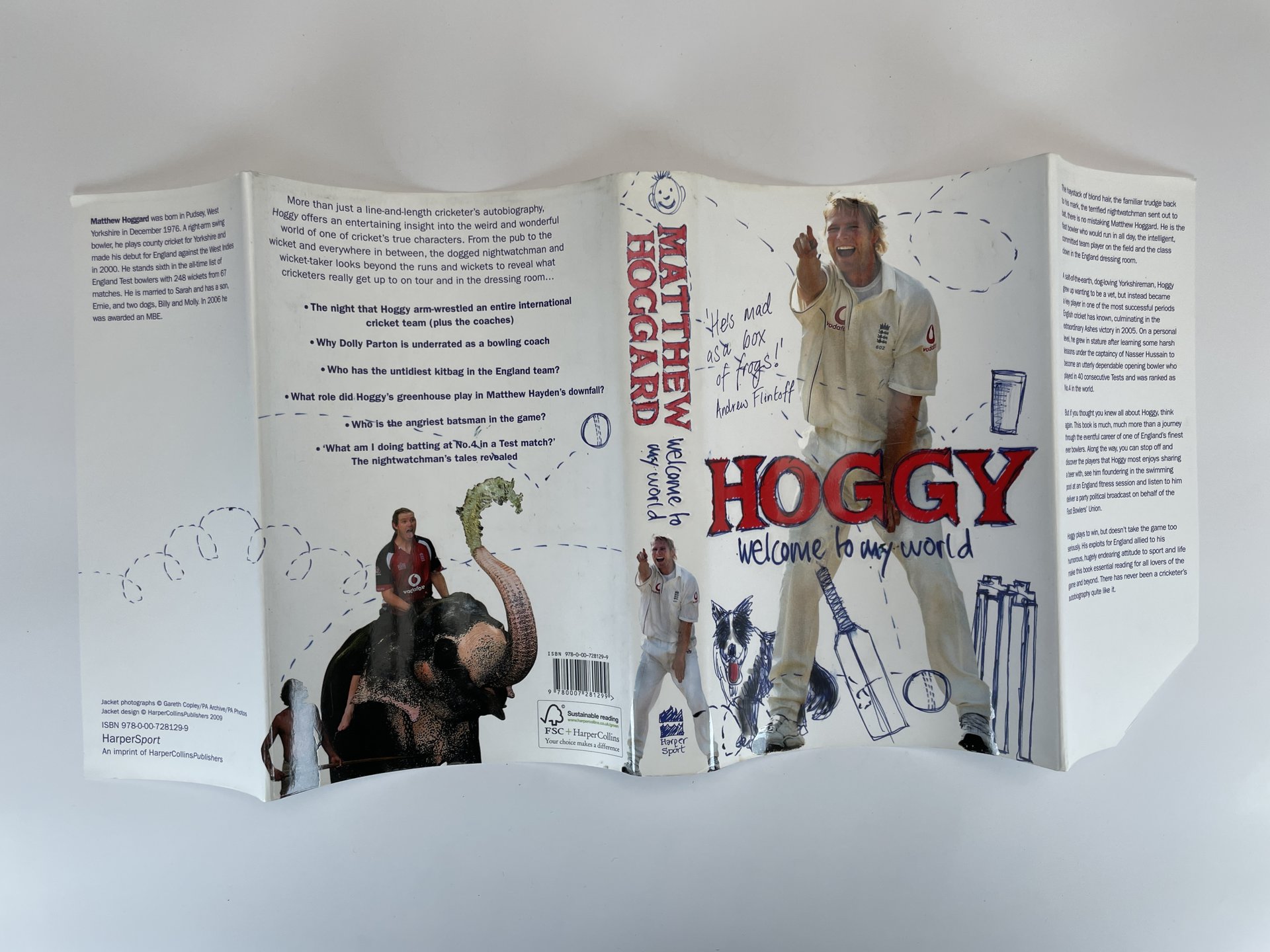 Matthew Hoggard - Hoggy - Welcome To My World - SIGNED First Edition 2009
