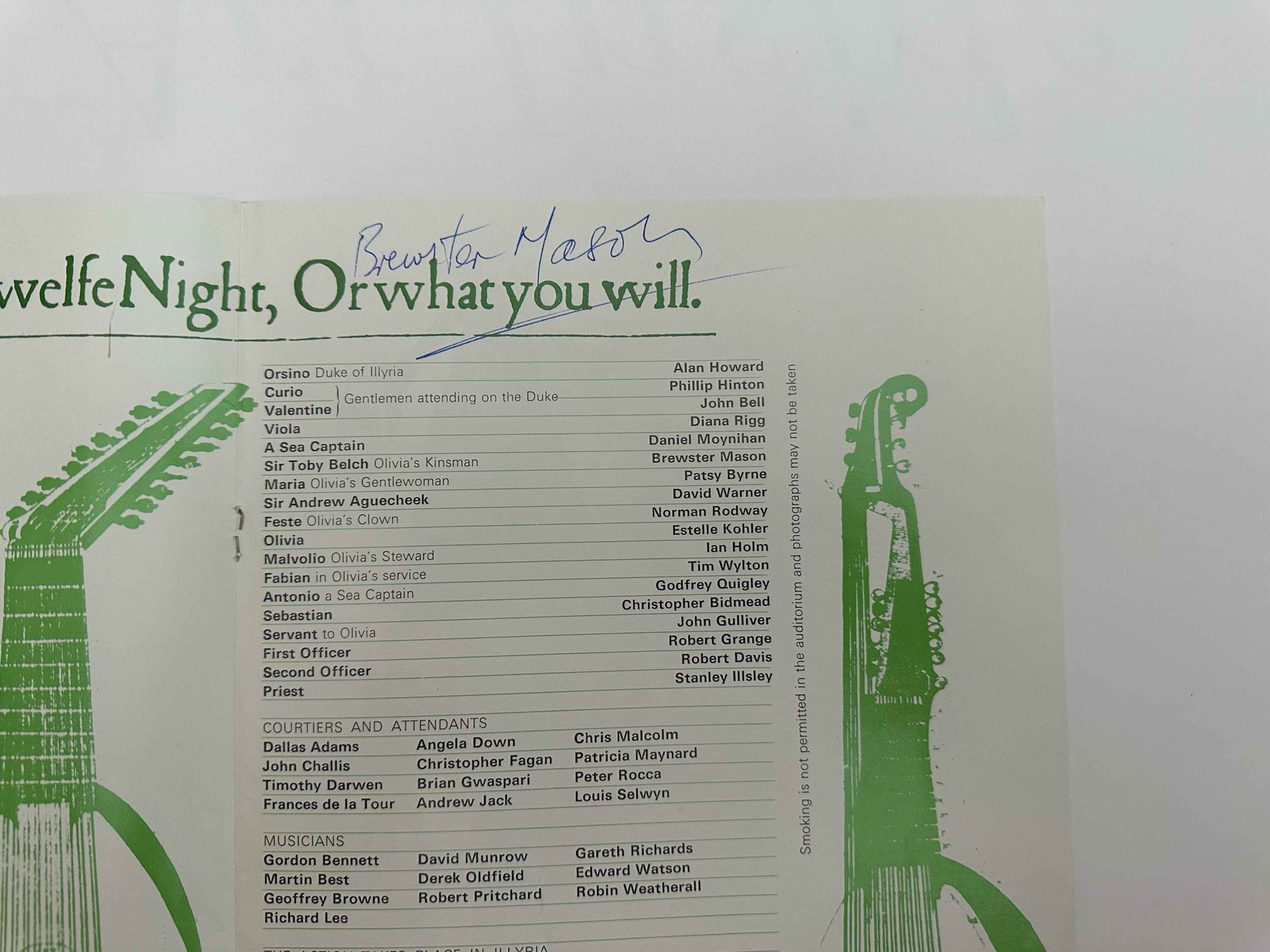 Twelfe Night, Or What You Will - Royal Shakespeare Company Programme ...