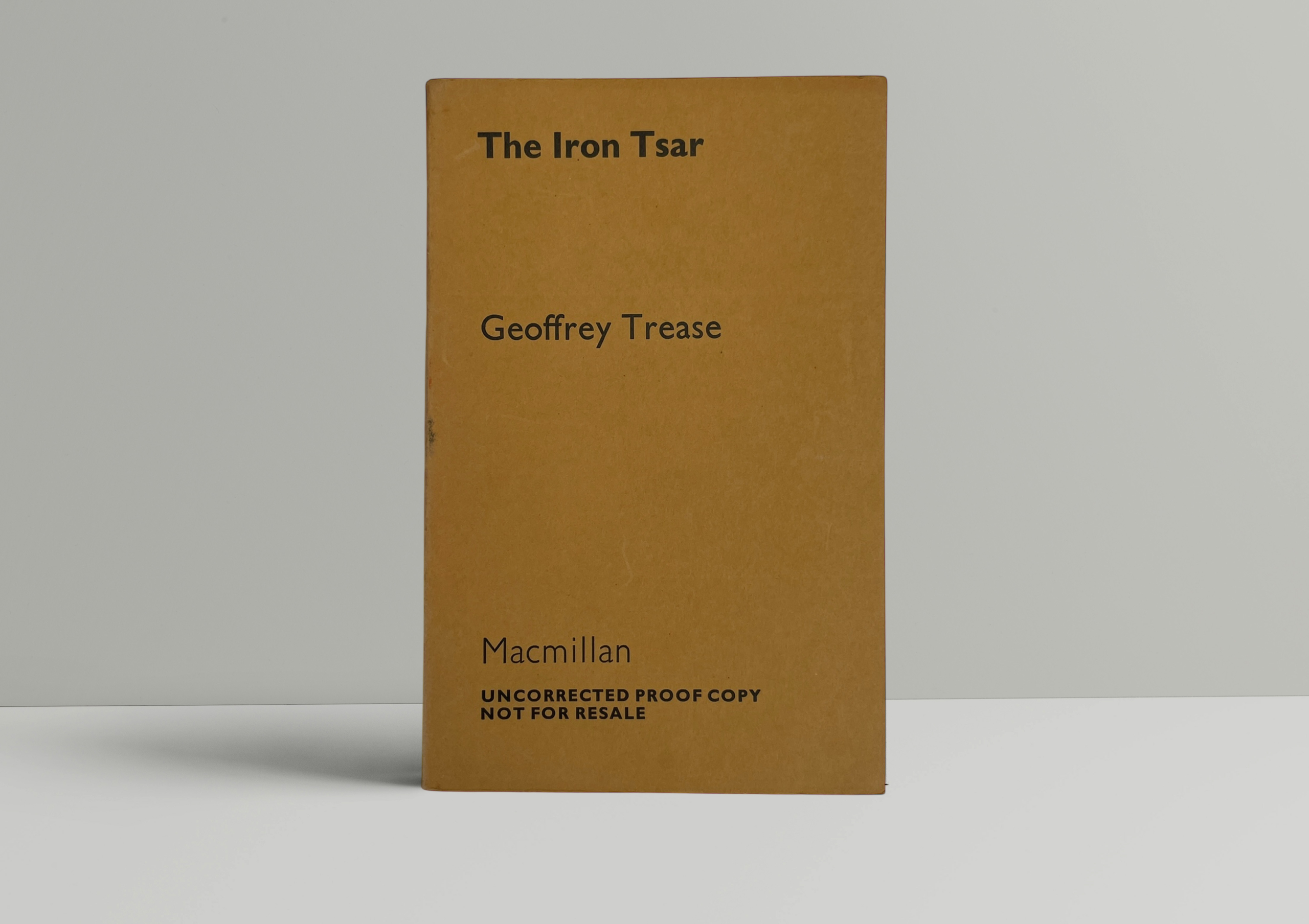 Geoffrey Trease - The Iron Tsar - Uncorrected Proof Copy 1975