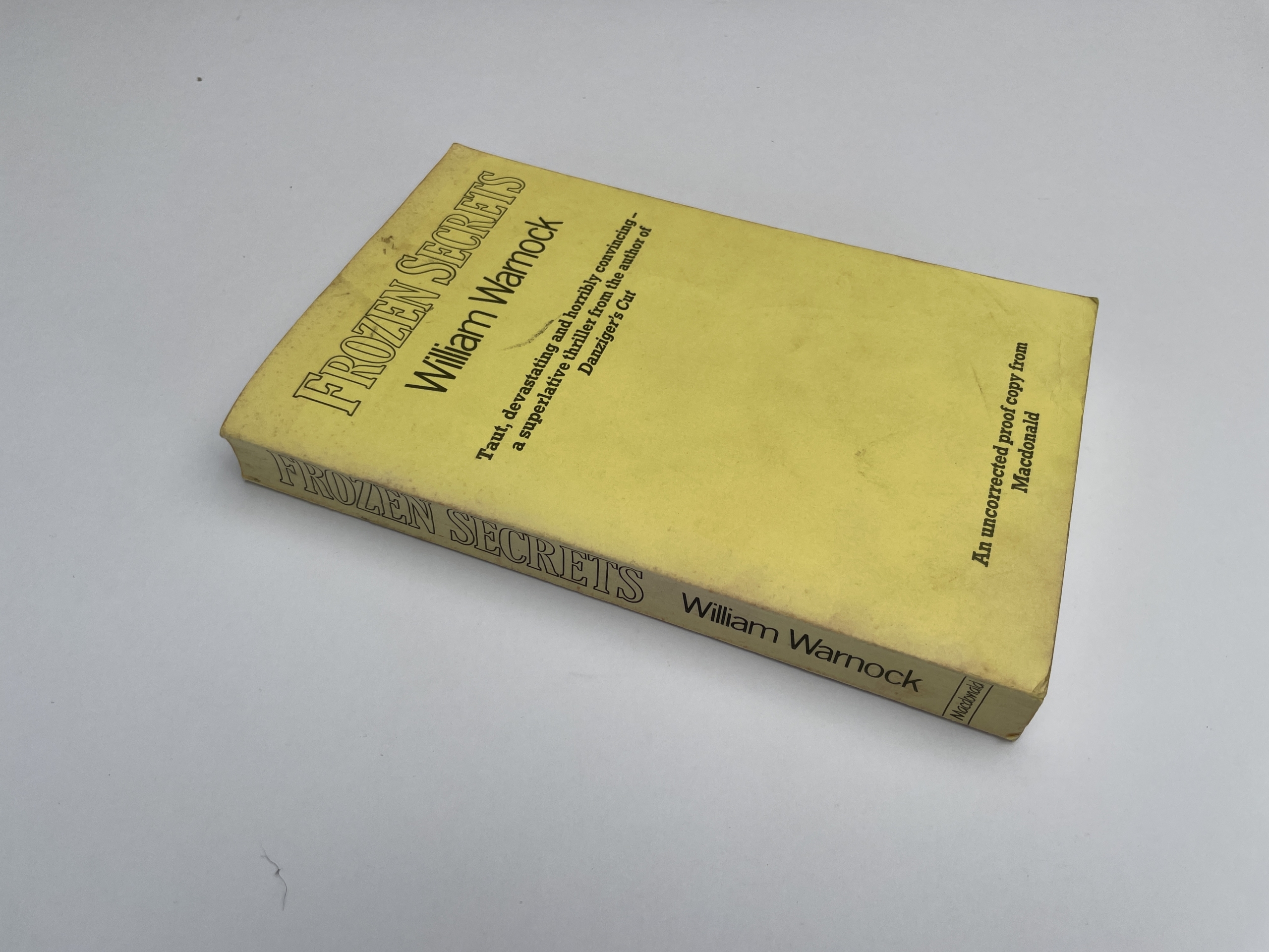 William Warnock - Frozen Secrets - Uncorrected Proof Copy 1988